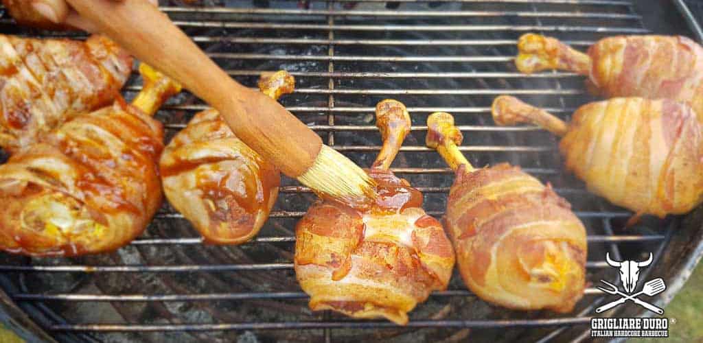 Ricetta BBQ Chicken Lollipop | Stupire gli amici con pollo e bacon